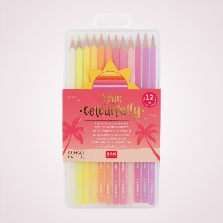 Set 12 creioane colorate pastel - Sunset – WonderStore