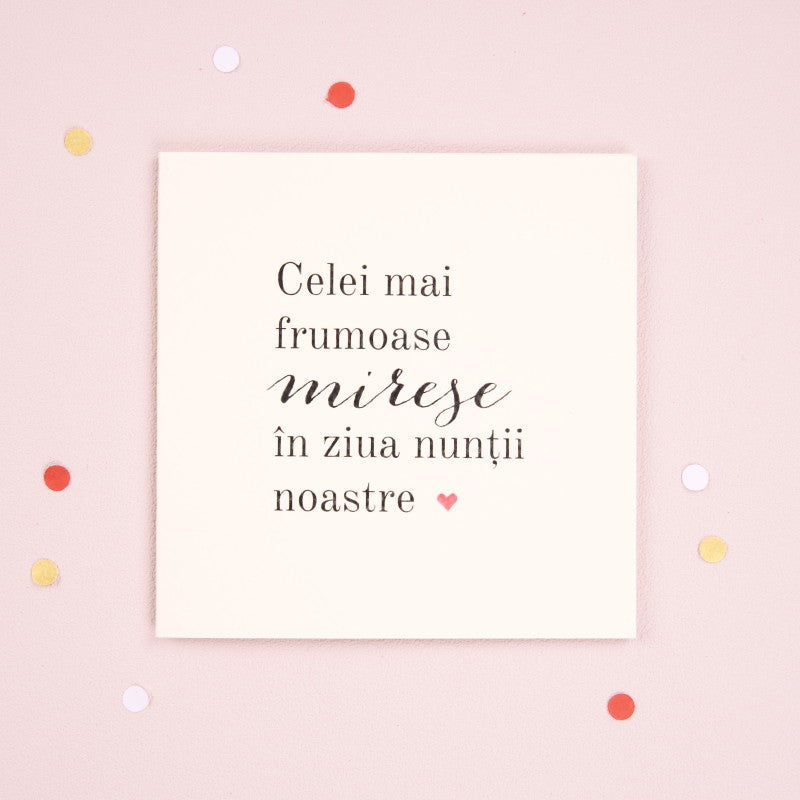 Felicitare cadou de nunta pentru mirese - Bride – WonderStore